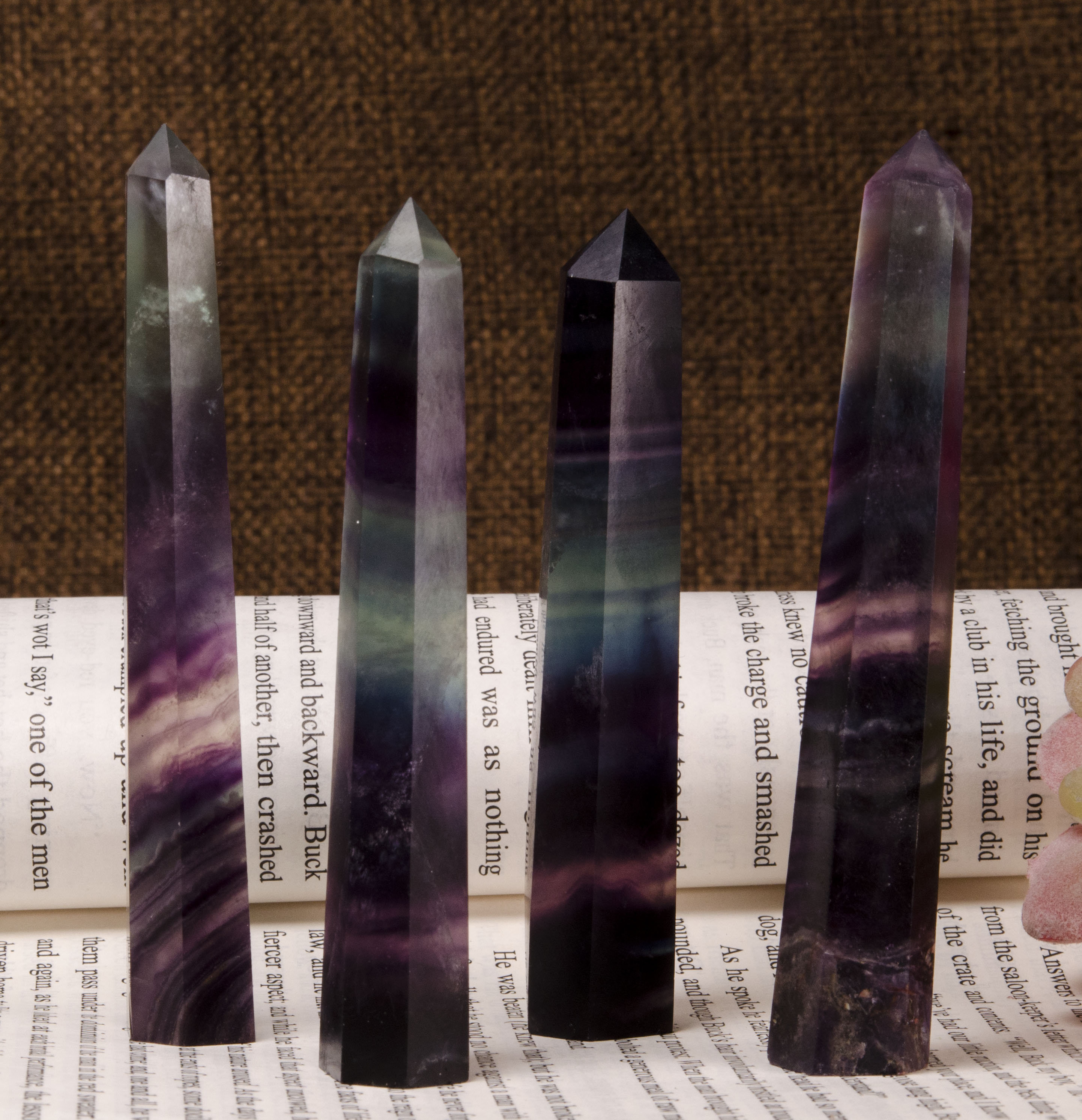 Wholesale Natural Fluorite Quartz Point/Fluorite Crystal | Etsy