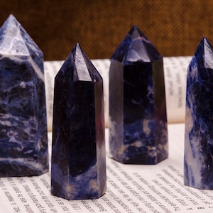 Wholesale Natural Blue Sodalite-blue Obelisk-blue Crystals-pendant ...