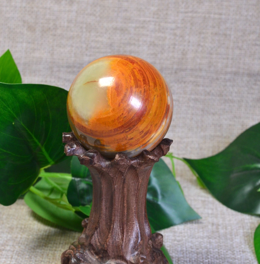 Natural Afghan Jade/orange-red Jade Planet/jade Decoration/afghan Jade ...