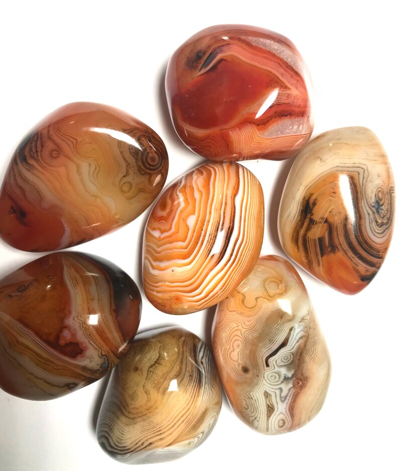 Beautiful Natural Agate Chunks-polished-smooth-stripe - Etsy