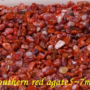 Wholesale Natural Southern Red Agate-agate Gravels-chips-necklace ...