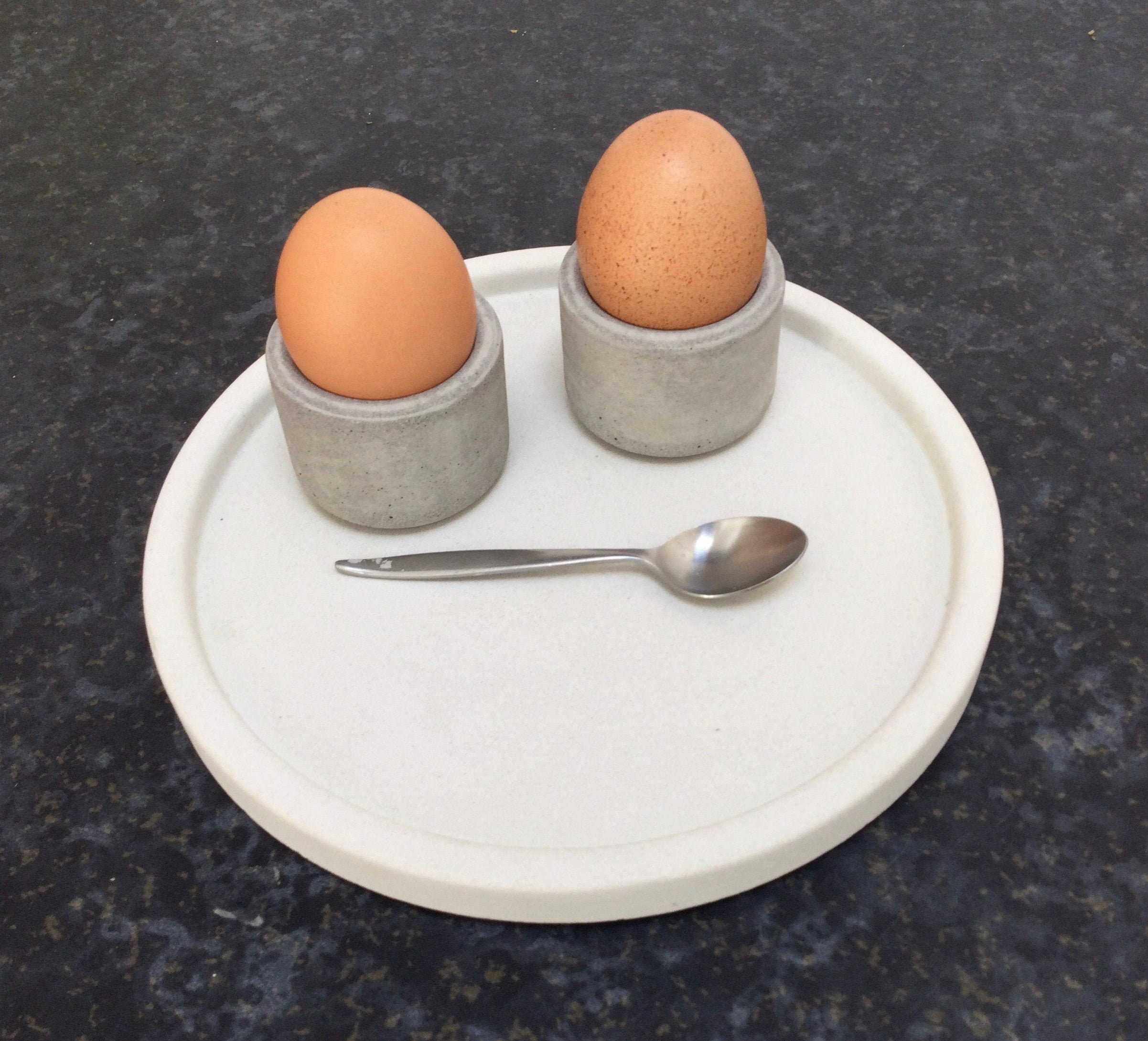 Set of Two Egg Cups Concrete Egg Cups Modern Egg Cups - Etsy UK