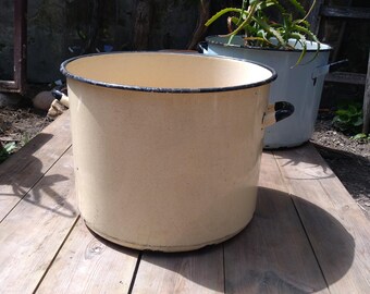 Large Enamel Pot - Etsy