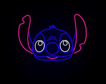 Stitch Neon Sign - Etsy UK