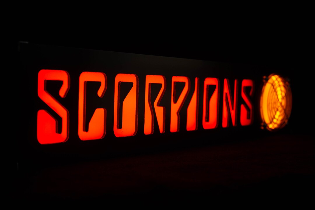 Scorpions Neon Sign Scorpions Decor Scorpions Light Box - Etsy