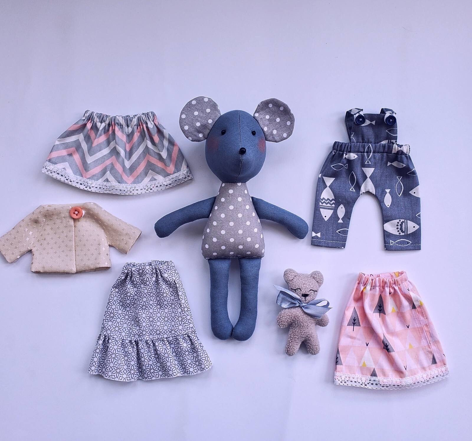 Rat Doll with Clothes Fabric Toy Rat Toy Cloth Dolls | Etsy