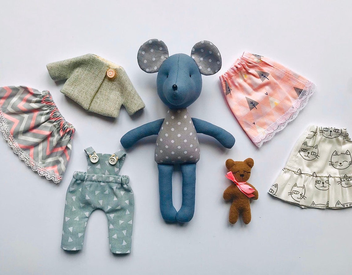 Rat Doll with Clothes Fabric Toy Rat Toy Cloth Dolls | Etsy