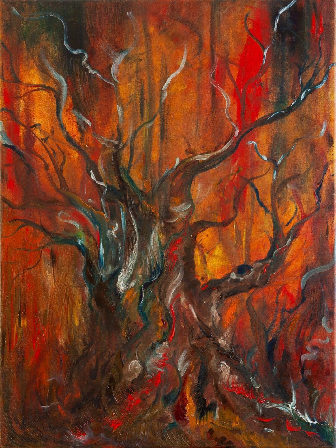 On Fire-fine-art-print-painting by Eledina Palasoglou-expressionist ...