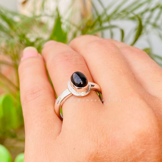 Etsy black onyx ring store
