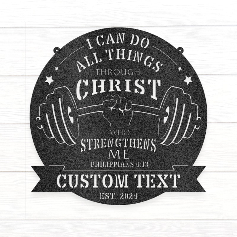 Religious Gym Signs - Etsy