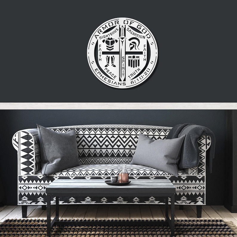 Armor of God Ephesians 6:10-20 - Metal Art/sign, Religious Wall Home ...