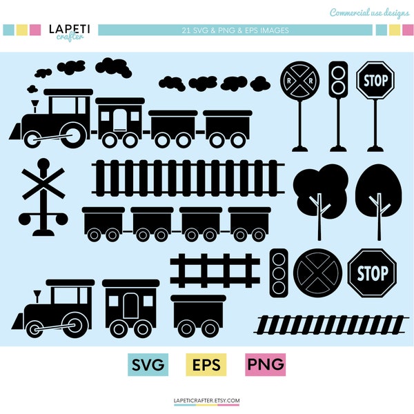 Railroad Tracks Svg - Etsy