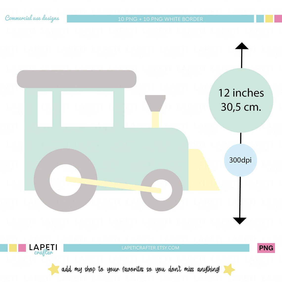 BABY TRAIN Clipart 10 Train Illustrations in Png Format - Etsy