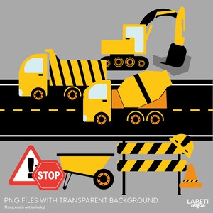 Construction Clipart, Png, Construction Birthday Digital Clip Art ...