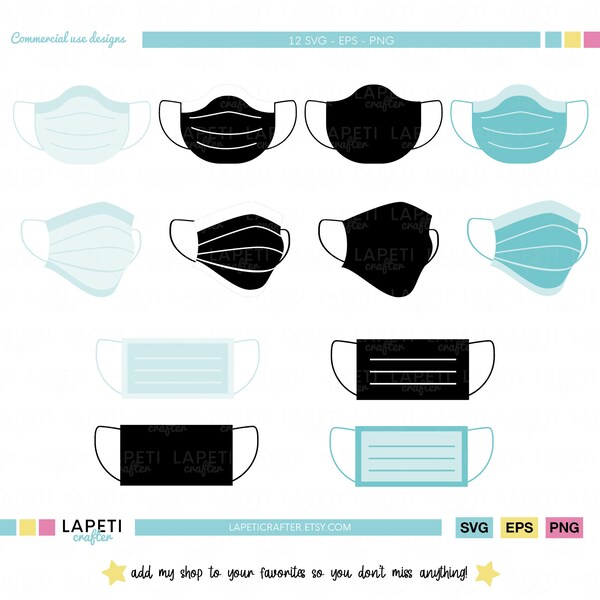 Nurse Mask Clipart - Etsy