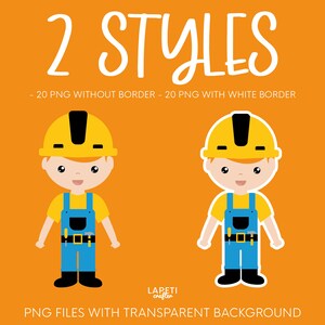 CONSTRUCTION Clipart Bundle in PNG Format | 20 Digital Files for ...