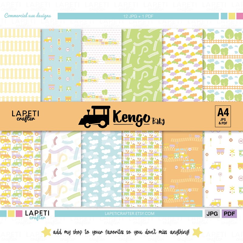 Train Scrapbook - Etsy