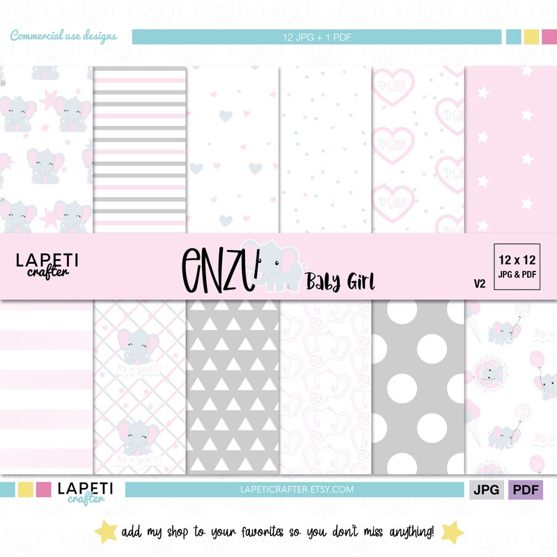 Baby Girl Elephant - Etsy