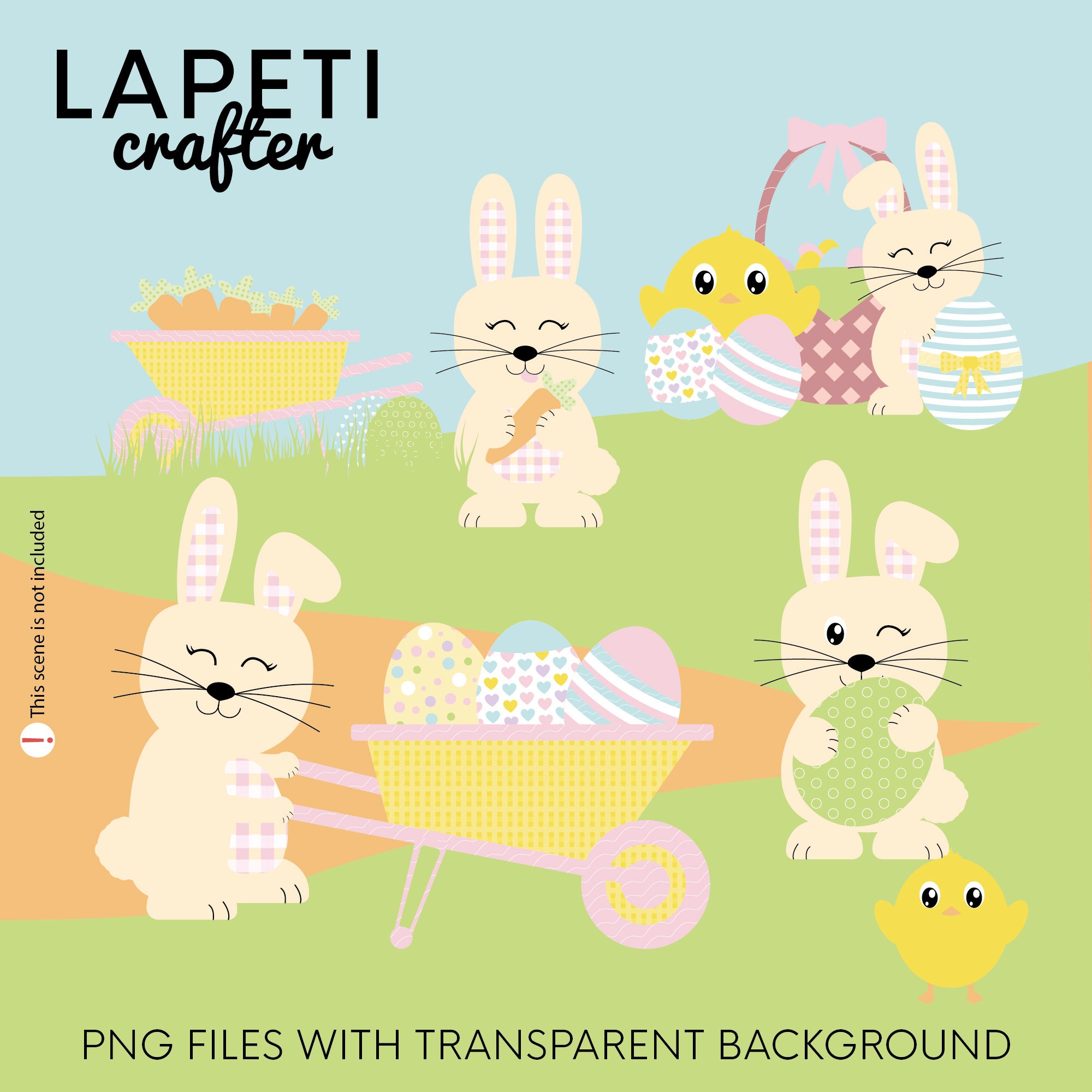 Easter Clipart Bundle 20 Png Files Clipart With Commercial - Etsy