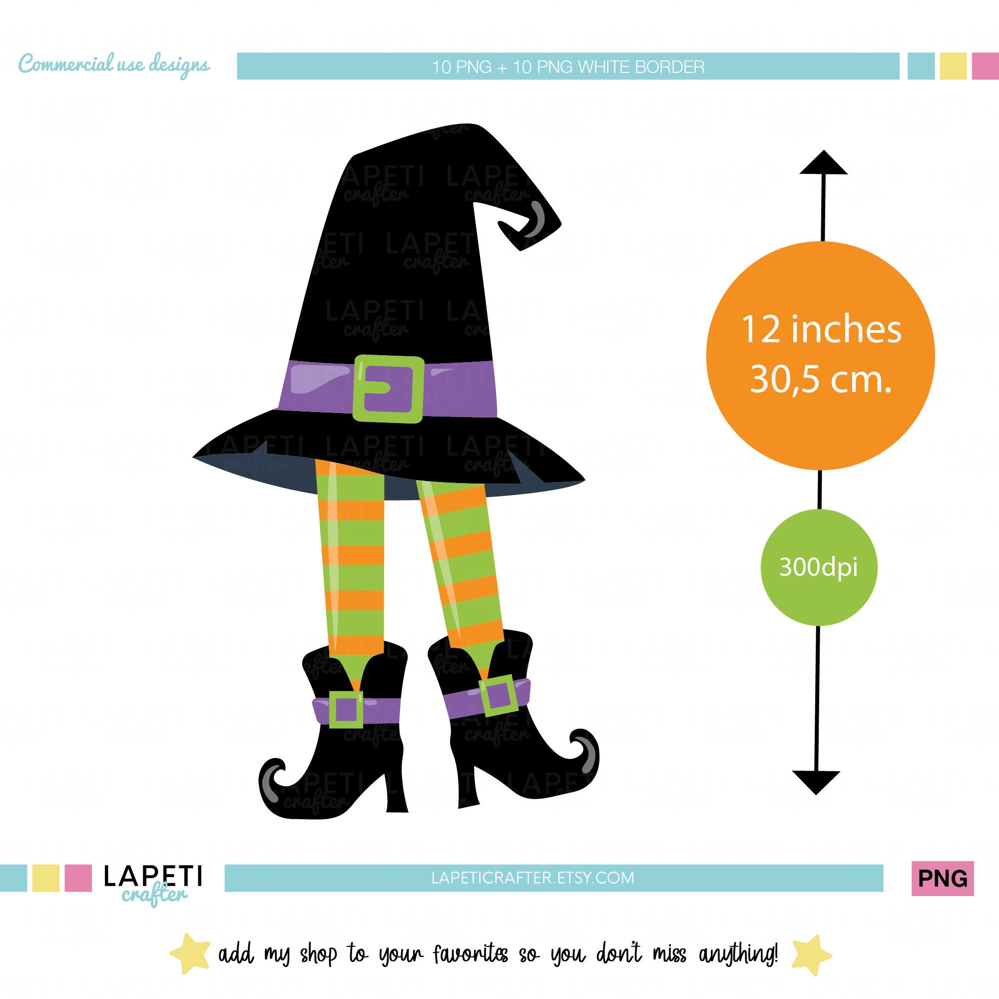 Witch Legs Clipart Halloween Clip Art Commercial Use - Etsy
