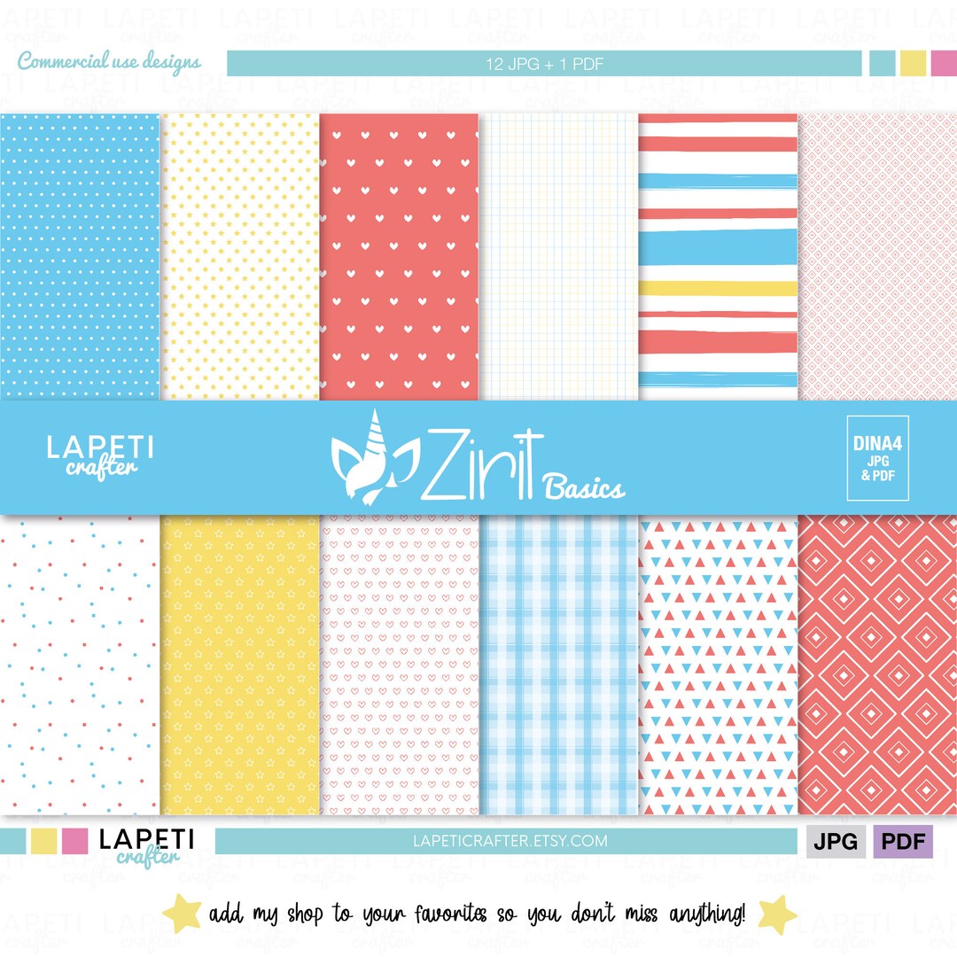 Digital Backgrounds, Printable Patterns, Digital Papers for Crafting ...