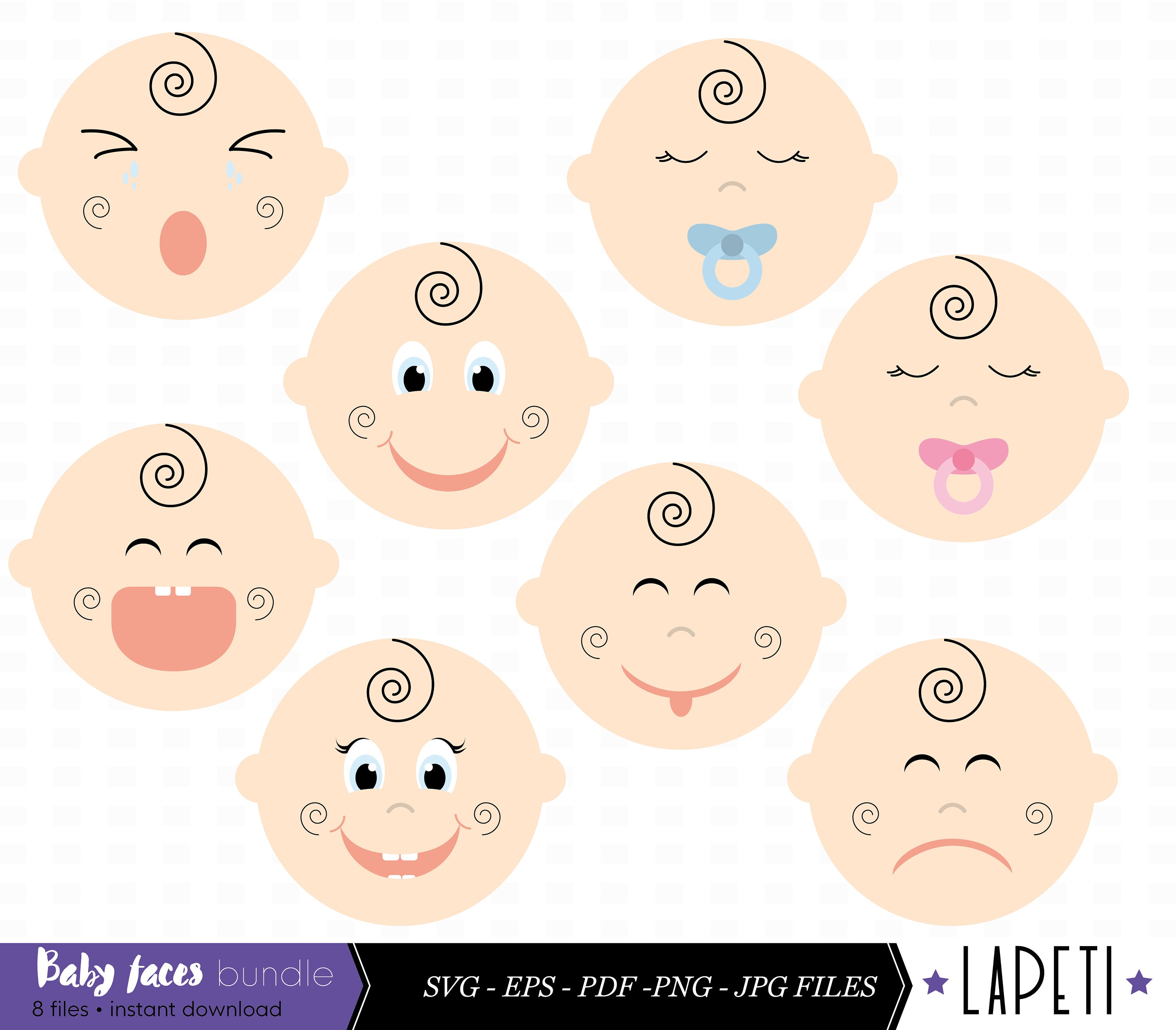 Cute Baby Face Clipart Baby Emotions Clip Art For 0e9
