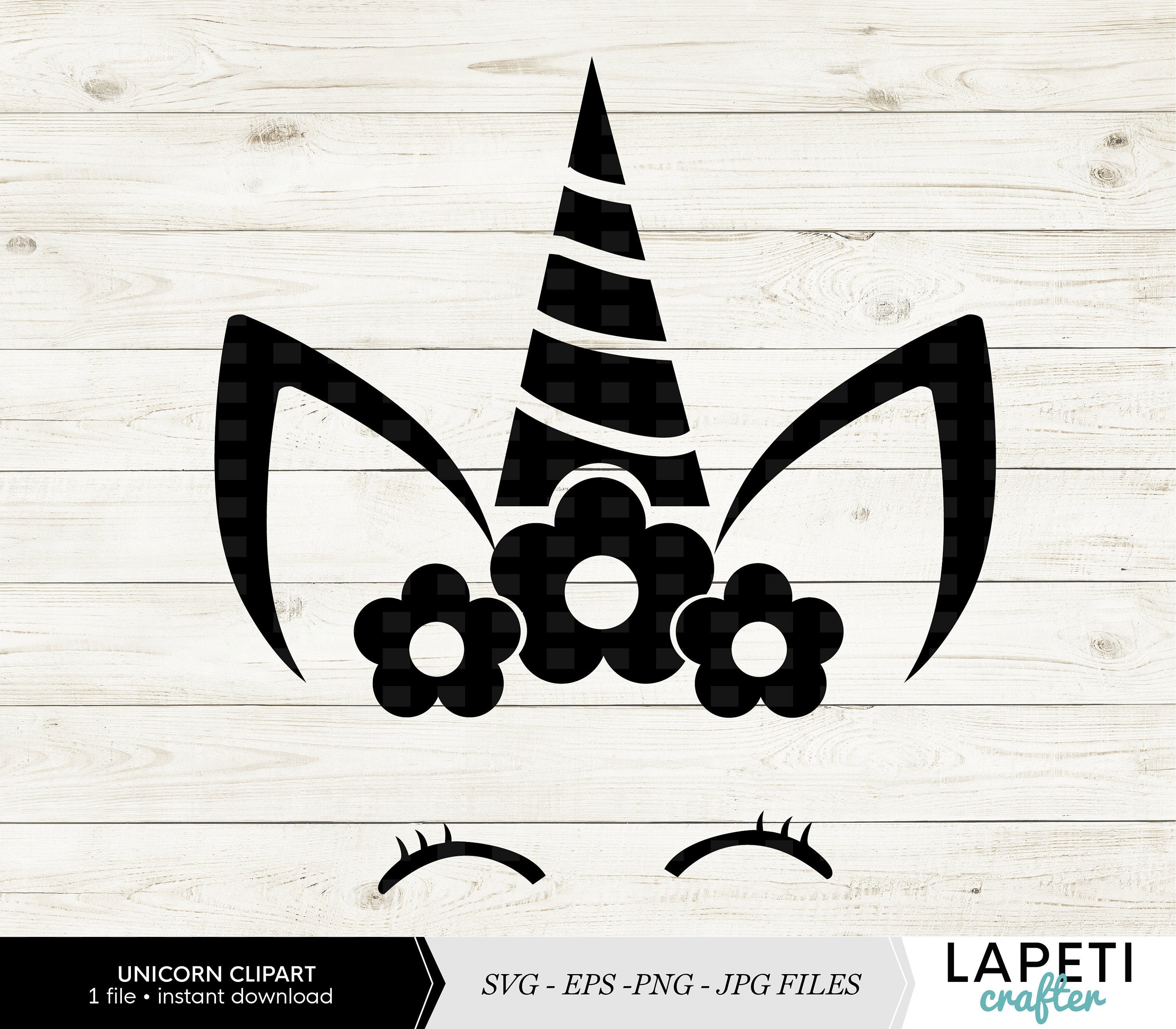 Cara de unicornio SVG uso comercial silueta cabeza | Etsy España