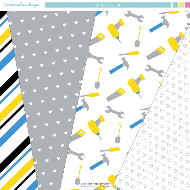 Construction Digital Printable Paper Boy Excavator Birthday - Etsy