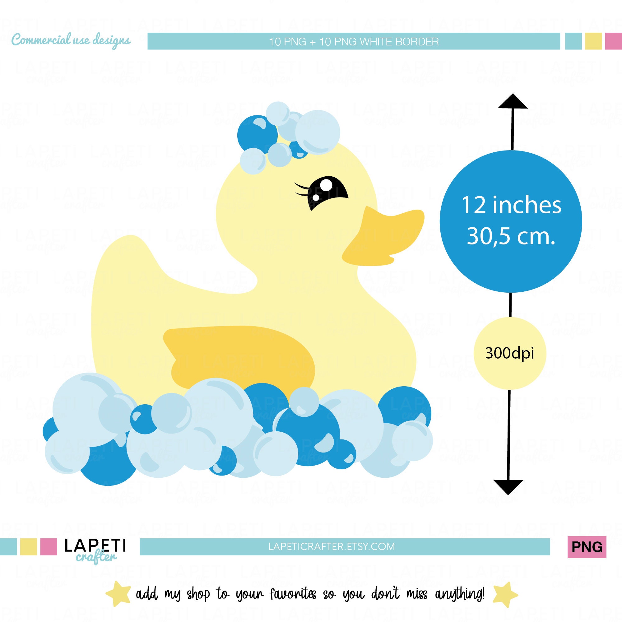 Baby Shower Border Clip Art Ducks
