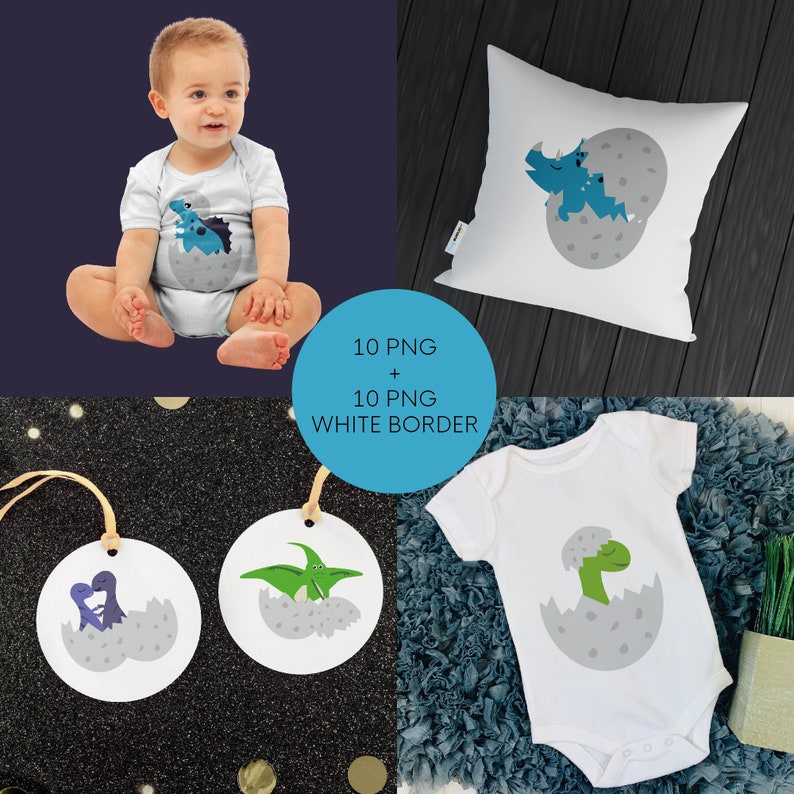 Dinosaur Clipart for Baby Shower and Birth Announcements - Etsy