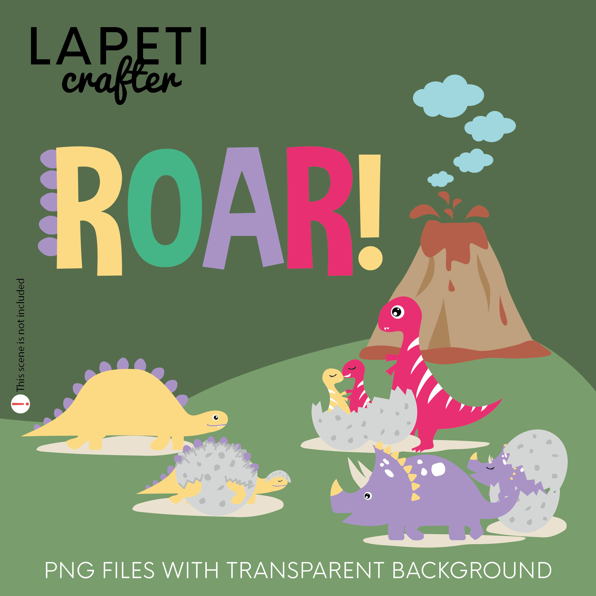 Dinosaur Clipart for Kids 20 Png Files 20 Png With White - Etsy Canada