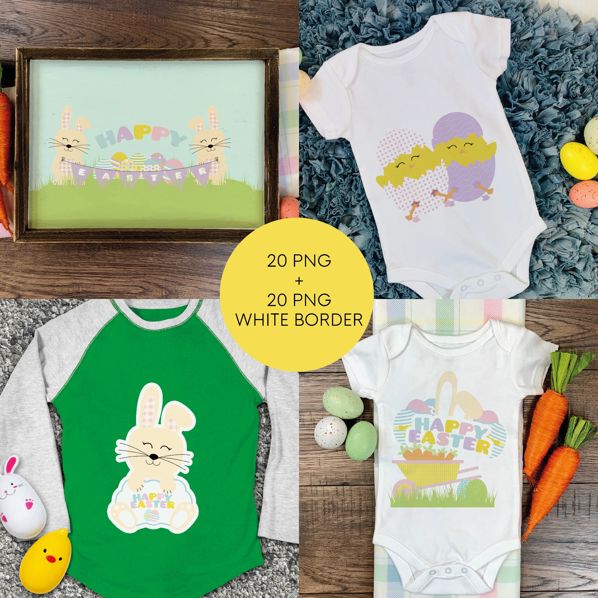 Easter Clipart Bundle 20 Png Files Clipart With Commercial - Etsy