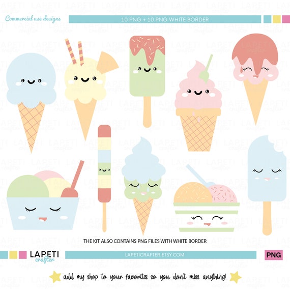 Ice Cream Clipart Border