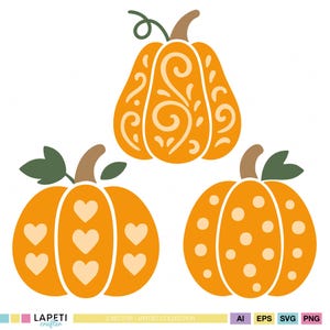 Pumpkin SVG for Cricut, Fall Cut Files for Crafts, Halloween Pumpkin ...
