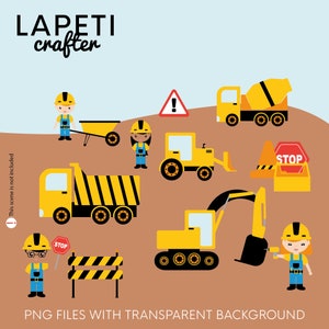 CONSTRUCTION Clipart Bundle in PNG Format | 20 Digital Files for ...
