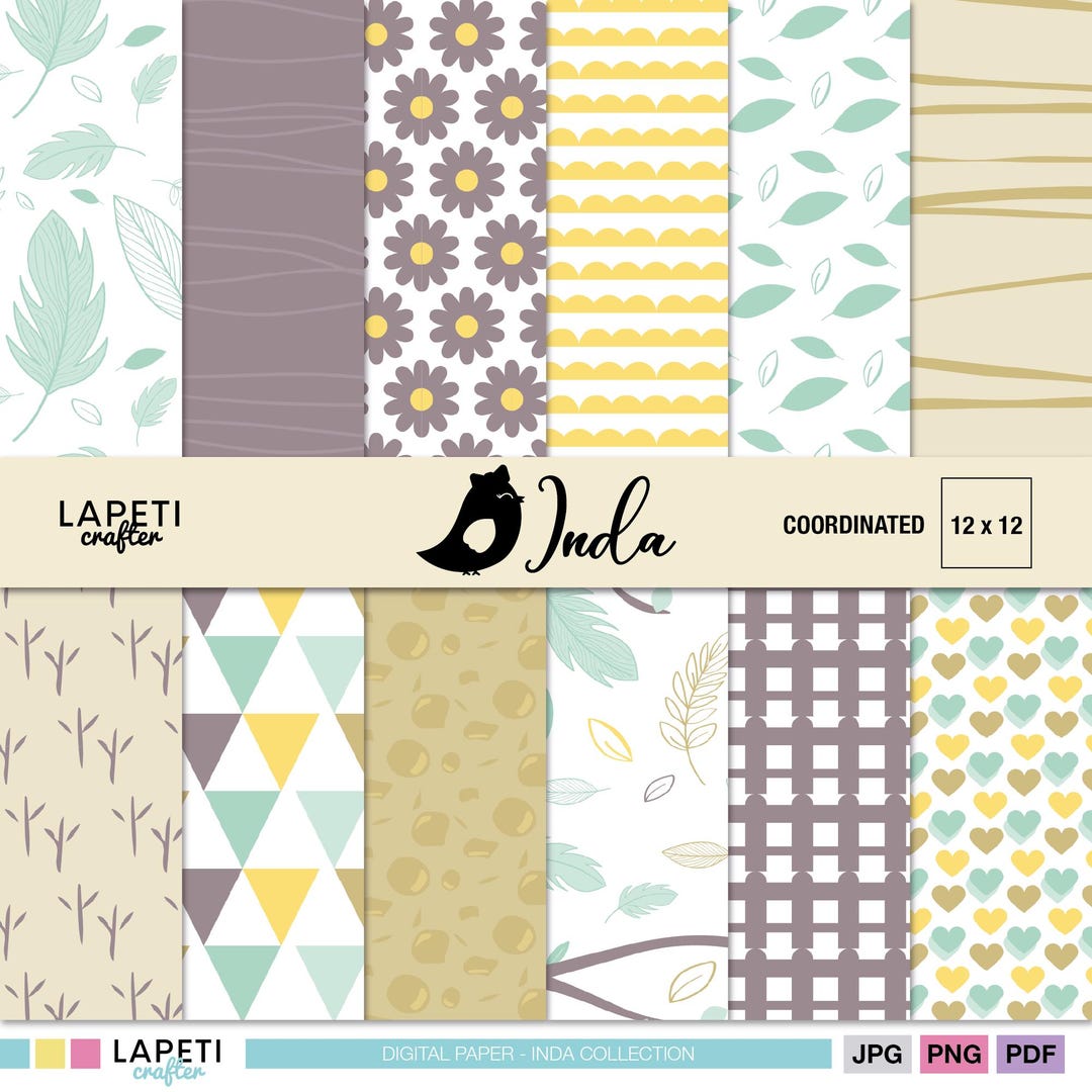 Nature Digital Paper | Earthy Scrapbook Backgrounds | Woodland ...