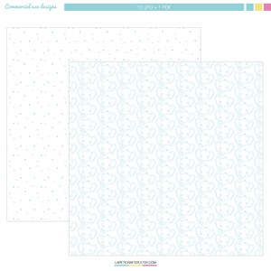 Elephant Baby Boy Digital Paper Pack for Scrapbooking and Crafts, It's ...
