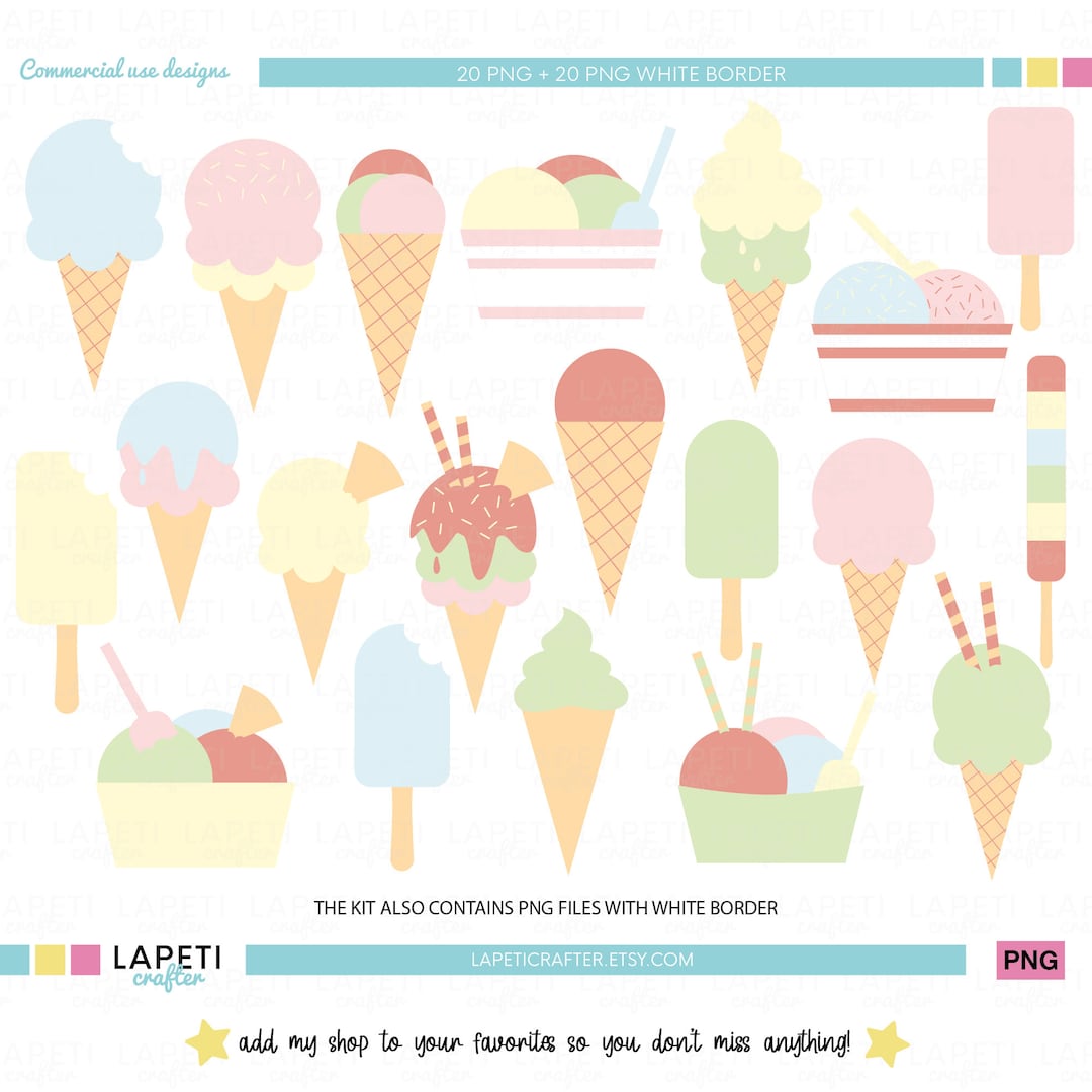 Ice Cream Clipart, Ice Cream Cone Clipart, Ice Cream Party, Sprinkle ...
