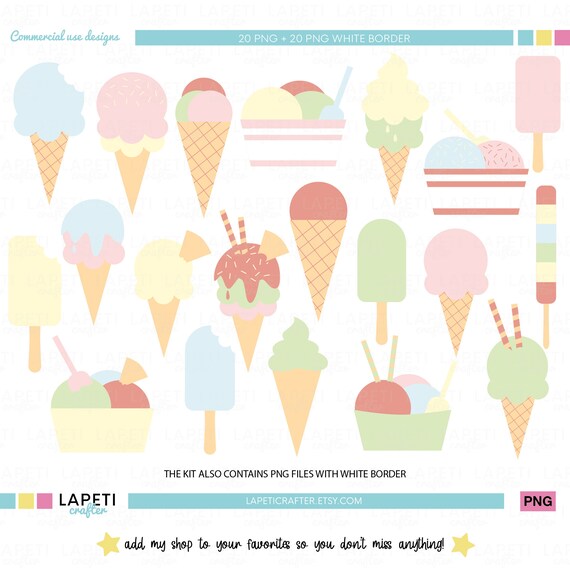 Ice Cream Clipart Border