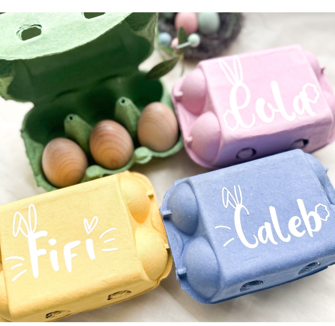 Personalised Easter Egg Box/ Easter Egg Box With Rattle/ Easter Egg Box ...