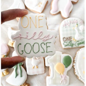 Silly Goose Cookie or Cake Topper: Whimsical Birthday Treat - Etsy