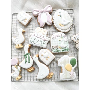 Silly Goose Cookie or Cake Topper: Whimsical Birthday Treat - Etsy