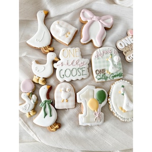Silly Goose Cookie or Cake Topper: Whimsical Birthday Treat - Etsy