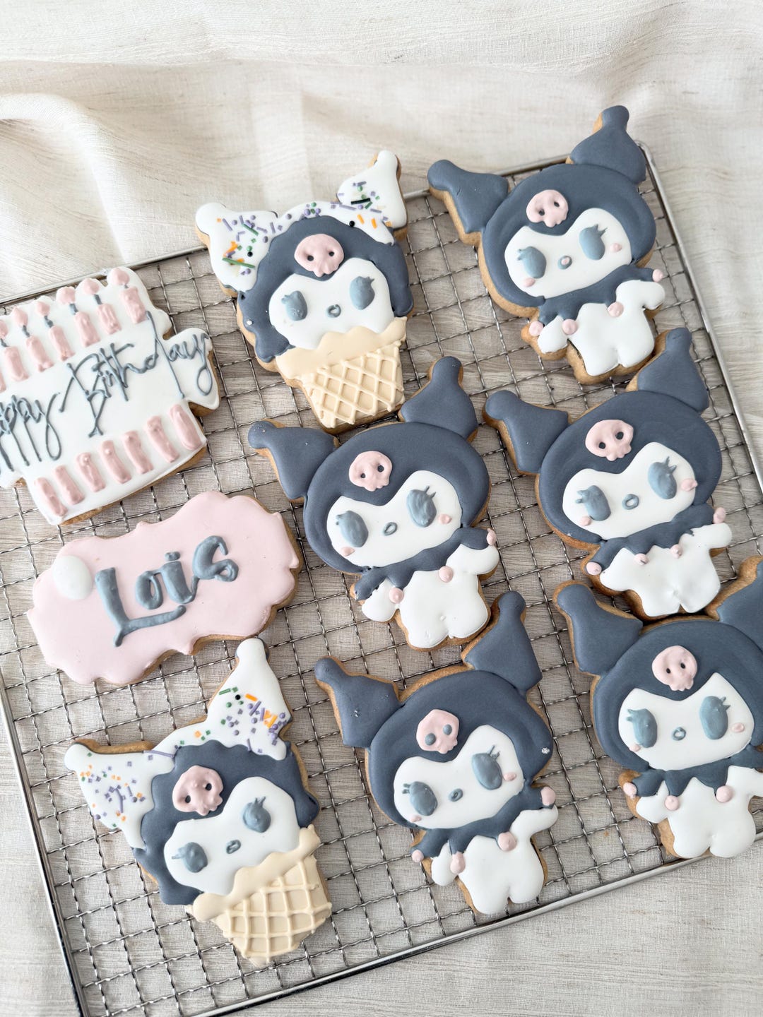 Kuromi Sugar Cookies: Sanrio Party Favors, Kawaii Birthday Treats - Etsy