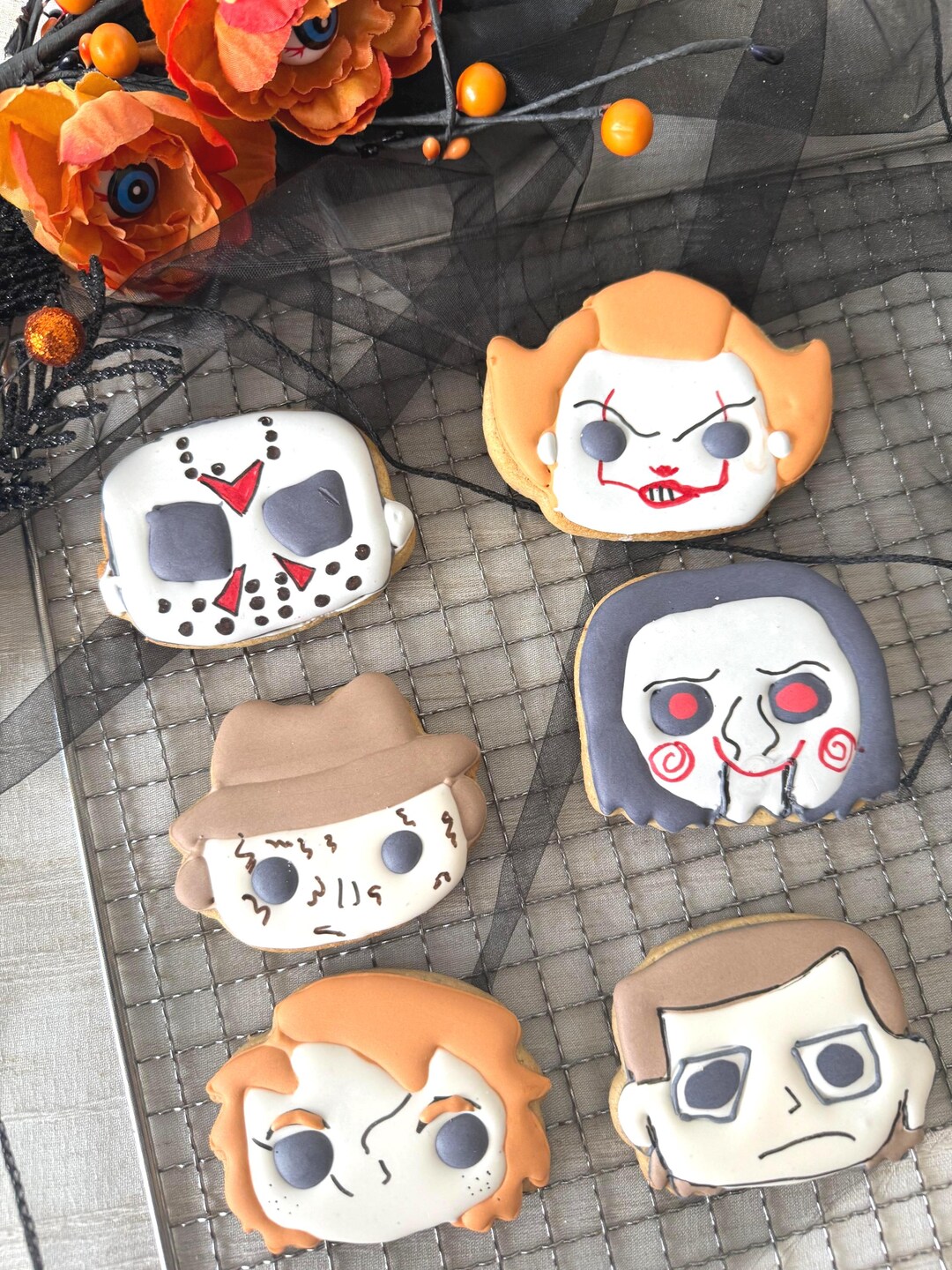 Horror Killer Villain Cookies: Halloween Cookies Treats - Etsy