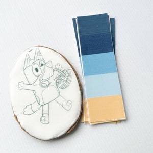 BLUEY Paint Your Own (PYO) Edible Paint Palettes/bluey Colour Pallete ...