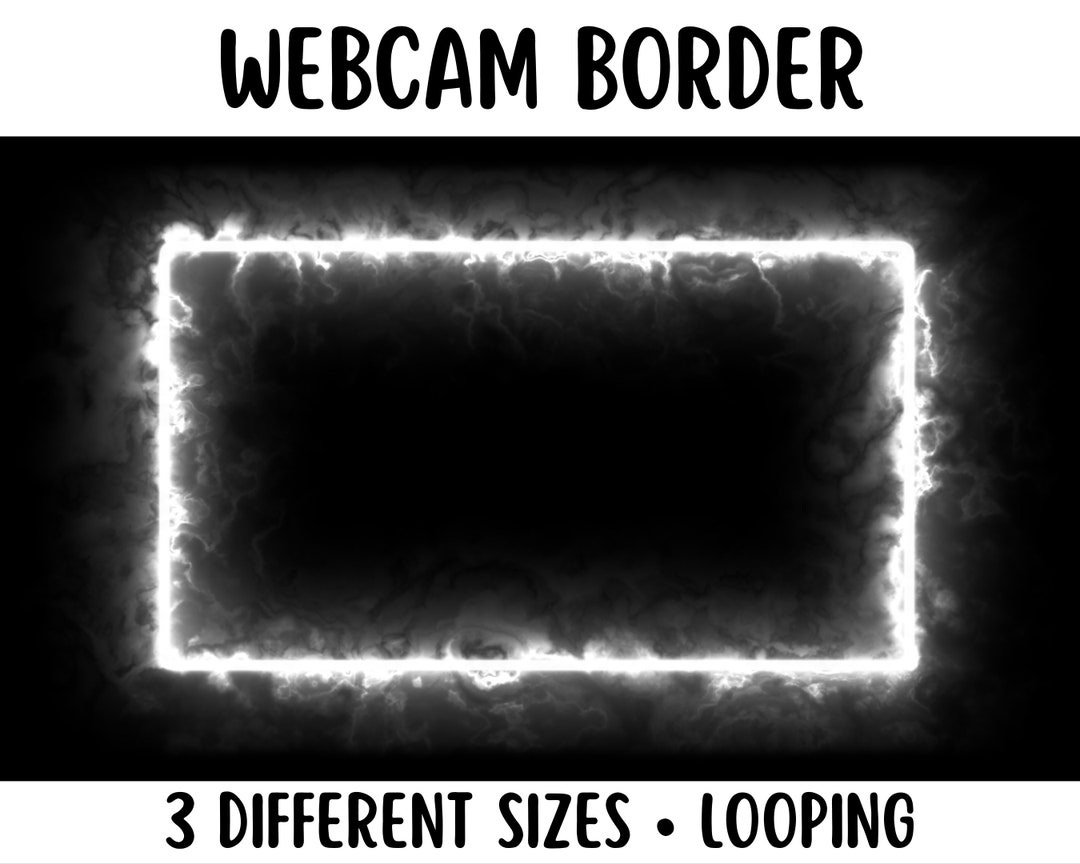 White Overlay Border | Animated Facecam Frames for Twitch and SLOBS ...