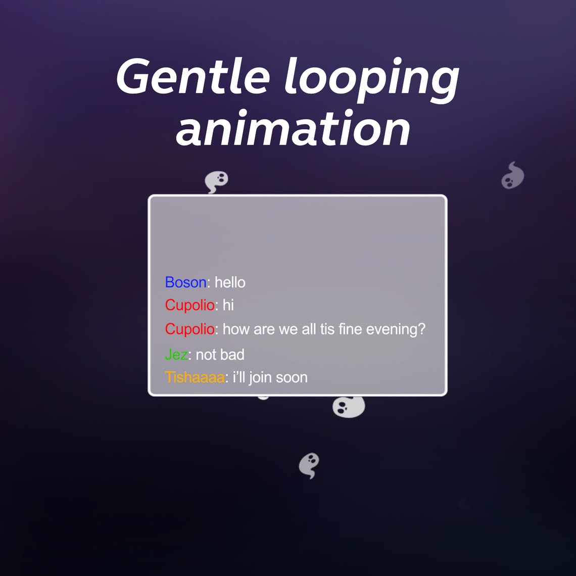 Cute Ghost Twitch Chat Boxes Animated Halloween Chat - Etsy