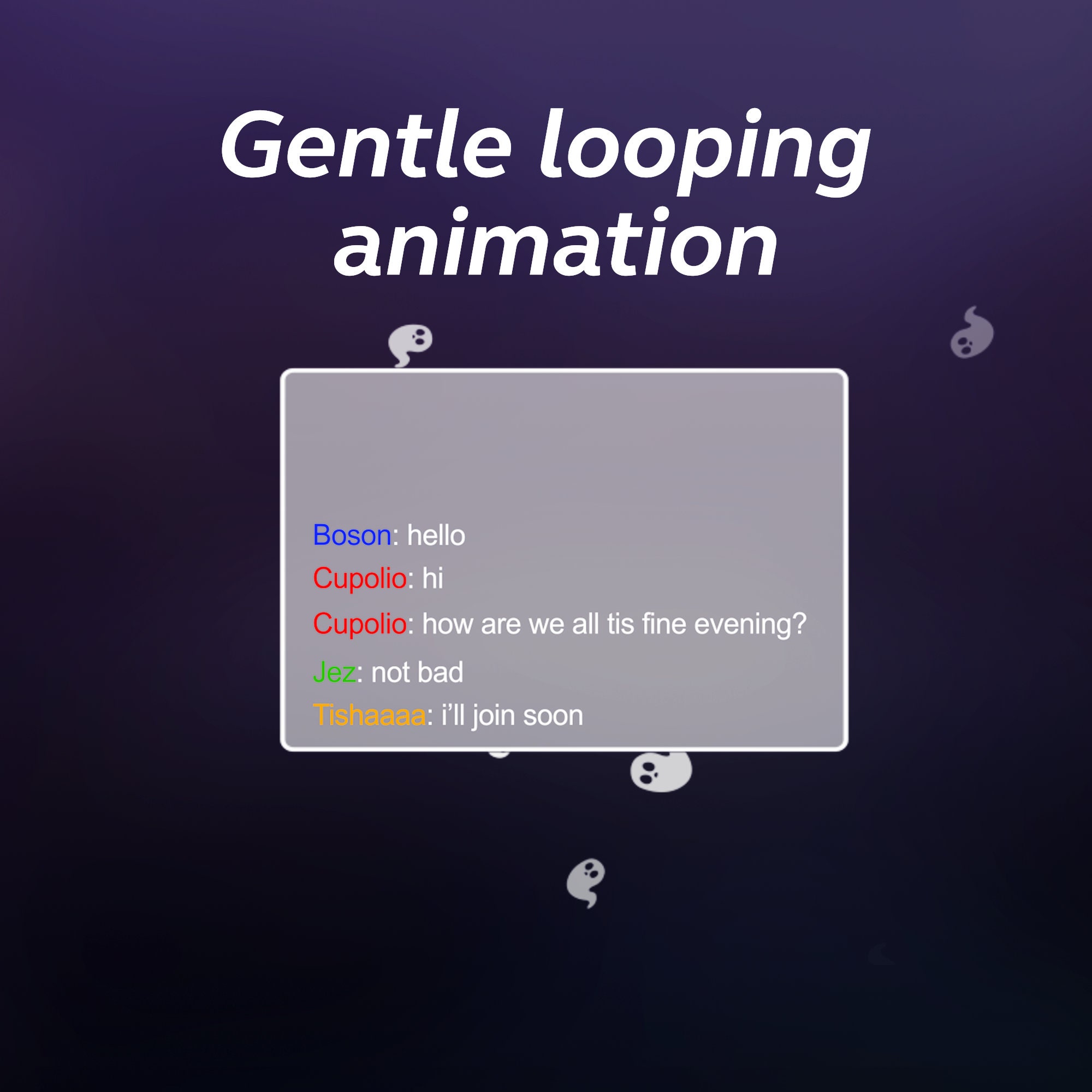 Cute Ghost Twitch Chat Boxes Animated Halloween Chat - Etsy