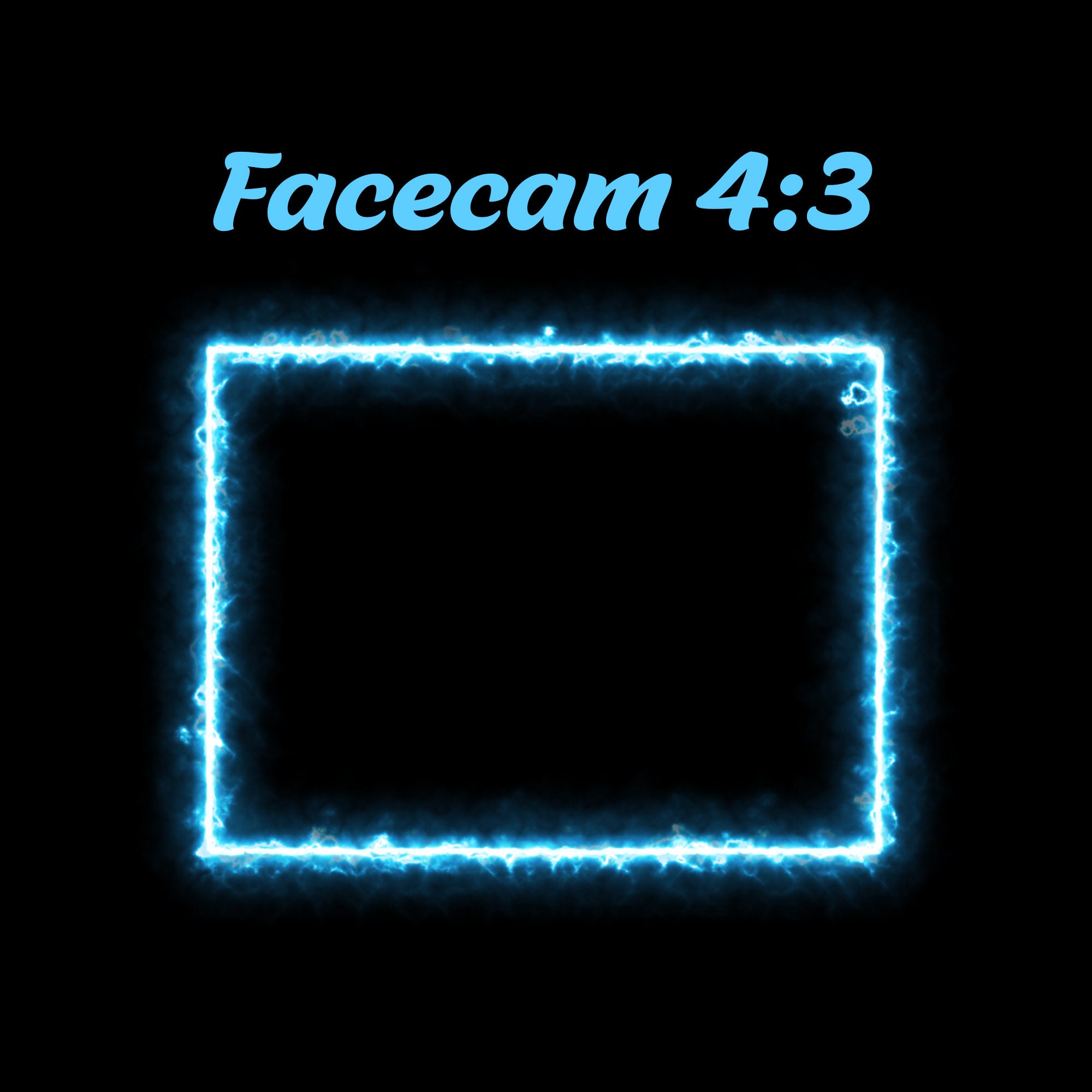 Electric Overlay Animated Webcam Border Lightning Electric - Etsy UK